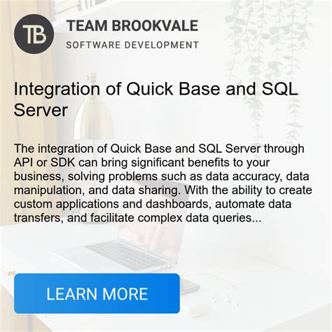 Integration Of Quick Base And Sql Server Thomas Saunders