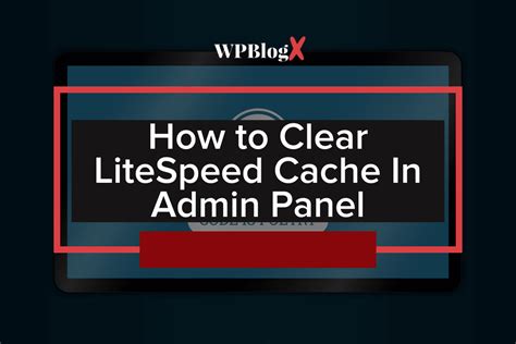 How To Clear Litespeed Cache In Admin Panel Wpblogx