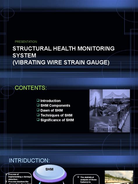 Structural Health Monitoring System Pdf Civil Engineering Physics
