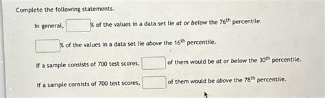 Solved Complete The Following Statementsin General ﻿of