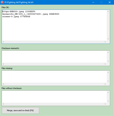 Directory Checksum Generator And Verifier Verify Sfv And Md5 Files