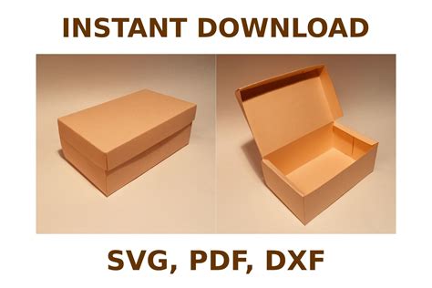 Storage Box With Lid Template Creative Fabrica