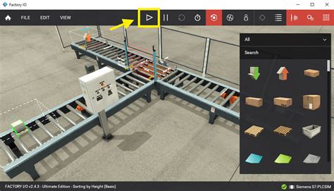 Sorting By Height With S7 Plcsim Advanced Factory Io