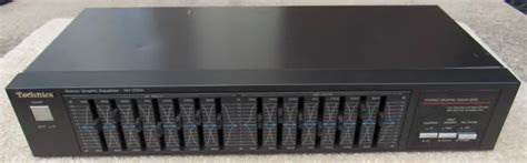 TECHNICS SH Z500 VINTAGE Stereo Graphic Equalizer Works Great 7 Band X2 Japan EQ 53 08