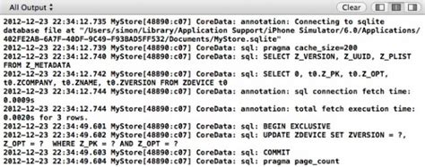 Core Data Part 2 Update Delete Managed Objects And View Raw Sql Statement
