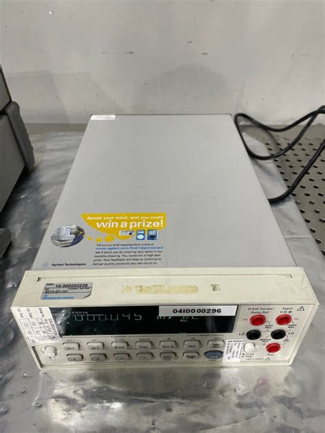 Agilent Hp 34401a 6 5 Digit Multimeter Novus Ferro Pte Ltd