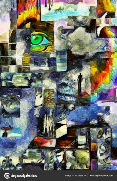 Fragmented Human Abstract Symbolic Illustration Stock Illustration By ©rolffimages 482524670