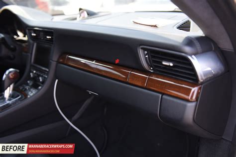 Porsche 997 Carrera 2 Coupe 3m 1080 Gloss Black Interior Trim Vinyl