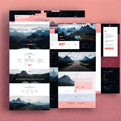 Premium Ai Image Modern User Interface Design Template Mockups Ui Ux Design Website Design Mockups