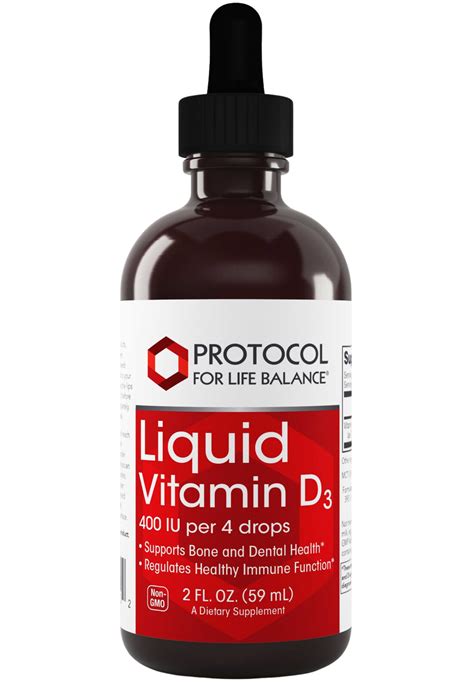 Protocol For Life Balance Liquid Vitamin D3 400 Iu