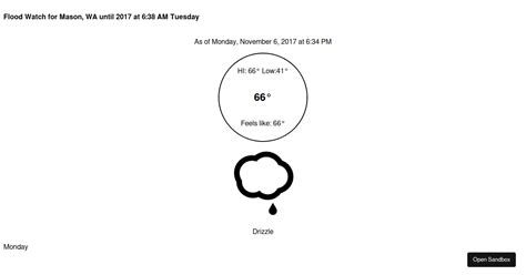 React Skycons Examples Codesandbox