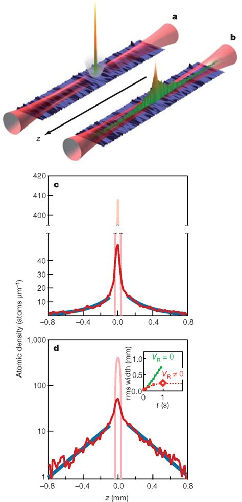observation of exponential localization a a small bec 1 7 104 atoms