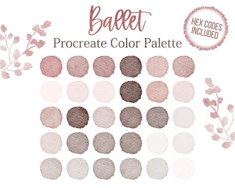 Nude Procreate Bundle Beige Palette Bright Tones Neutral Color Etsy