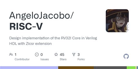 Github Angelojacoborisc V Design Implementation Of The Rv32i Core
