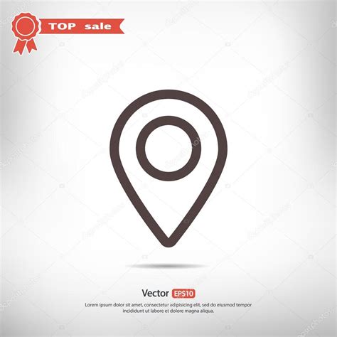 Mark Icon Pointer Stock Vector Image By Best D