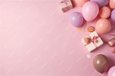 С днем рождения фон с копией пространства Премиум Фото