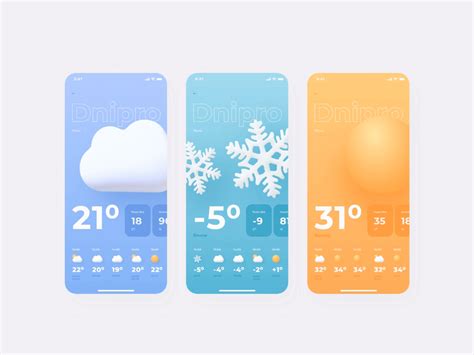 Weather Forecasting App Web App Design App Weather