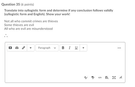 Question Points Translate Into Syllogistic Chegg Com