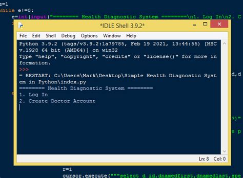 Simple Health Diagnostic System In Python Free Source Code Sourcecodester