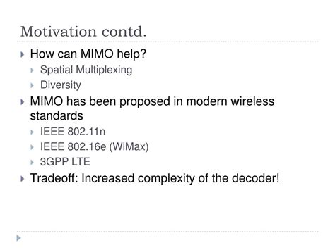 Ppt Sphere Decoding Algorithm For Mimo Detection Powerpoint Presentation Id