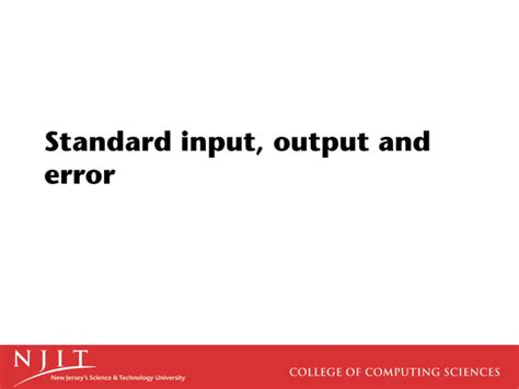 Input Output Streams Ppt