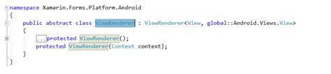 Where To Find `xamarinformsplatformandroidviewrenderer` Or `xamarin