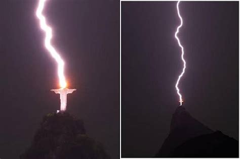 【驚奇片】這尊耶穌又遭「天打雷劈」啦！ 15年來第3次被「五雷轟頂」 鏡週刊 Line Today