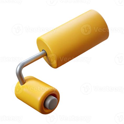 Yellow 3d Roller Illustration 53920654 Png