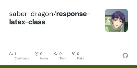 Github Saber Dragonresponse Latex Class