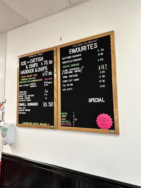 The Codfather Menu Full Menu Update 2025