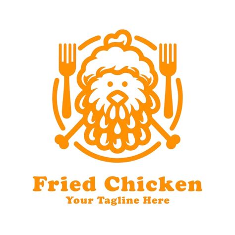 Simple Fried Chicken Logo Design Premium Ai Generated Vector