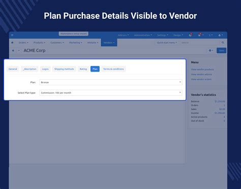 Vendor Plan Modification Membership Modification WebKul