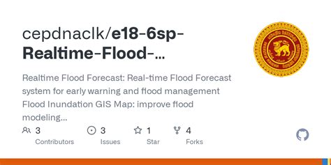 Github Cepdnaclk E Sp Realtime Flood Forecast System Realtime Flood Forecast Real Time