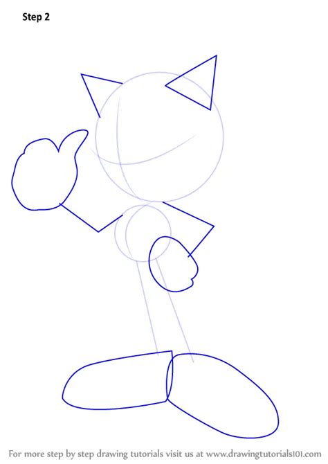 Draw Sonic Step By Step