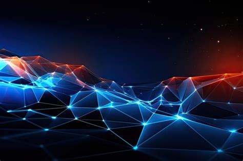 Premium Ai Image Abstract Technology Background Network Connection Structure Science Background