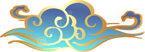 구름 황금 장식 중국 그라디언트 상서로운 구름 구름 구배 무늬 Png 일러스트 및 Psd 이미지 무료 다운로드 Pngtree