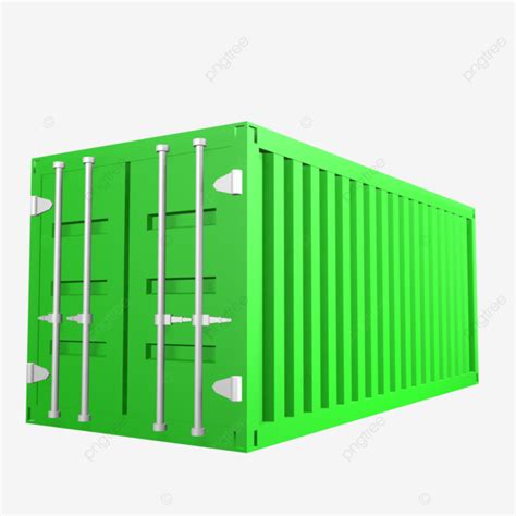 저장 운송을 위한 닫힌 강철 문이 있는 녹색 화물의 3d 설계 3d 컨테이너 컨테이너 박스 화물 상자 Png 일러스트 및 Psd 이미지 무료 다운로드 Pngtree
