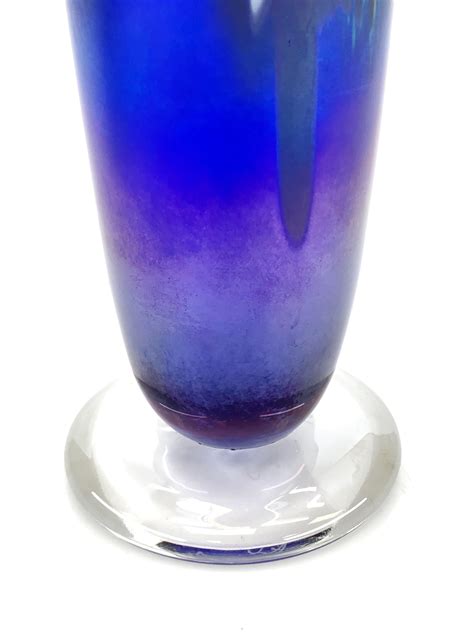 Lot Bruce Stowell Iridescent Art Glass Vase