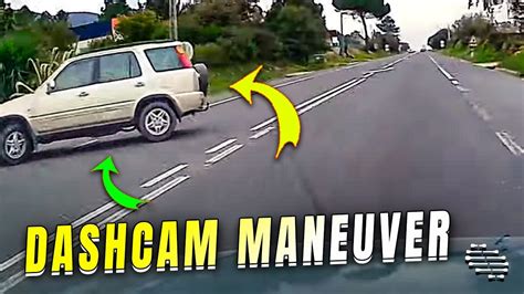 Dashcam Captures An Abrupt Car Maneuver On A Road Youtube