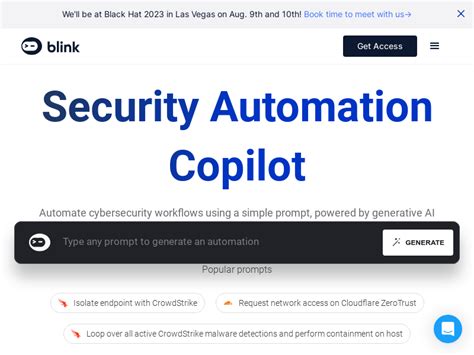 Blink Copilot 世界上最强大的无代码安全平台