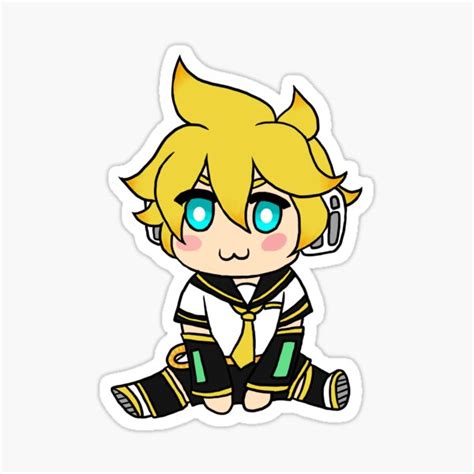 Len Kagamine Chibi Sticker For Sale By IrelandC Redbubble