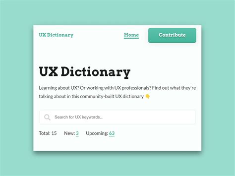 Ux Dictionary Community Driven Ux Resource Prototypr Toolbox