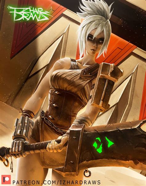 League Of Legends Riven By Izhardraws On Deviantart League Of