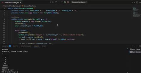 Gamedevelopment Connectfour Java Coding Programming Internship Sayali Gholap