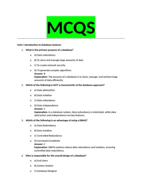 mcqs dbms pdf relational model databases