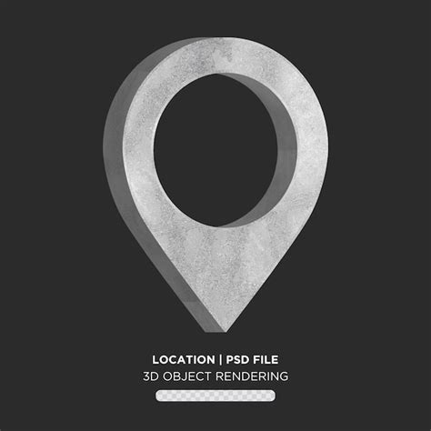 Premium Psd A Poster For A Location With A 3d Object Rendering