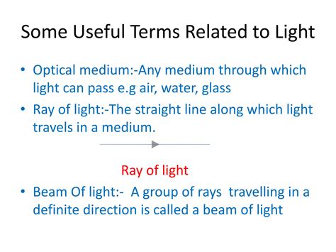 Class X Light Reflection And Refraction Ppt