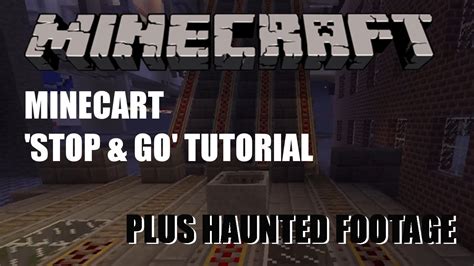Minecart Stop And Go Minecraft Tutorial YouTube