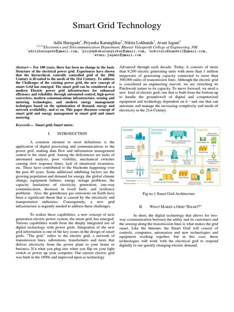 Ieee Paper Smart Grid Technology Pdf Electrical Grid Smart Grid