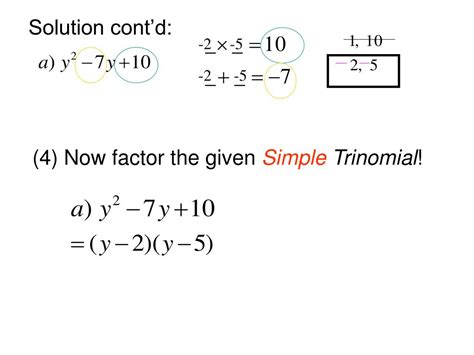 Ppt Factoring Quadratics Simple Trinomial Powerpoint Presentation Free Download Id 1770784